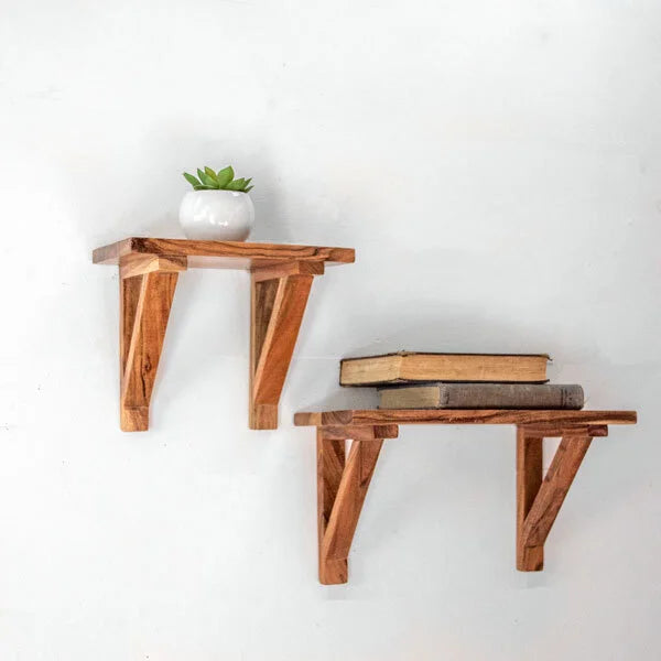 ACACIA WOOD WALL SHELVES – Manchester | Real Deals